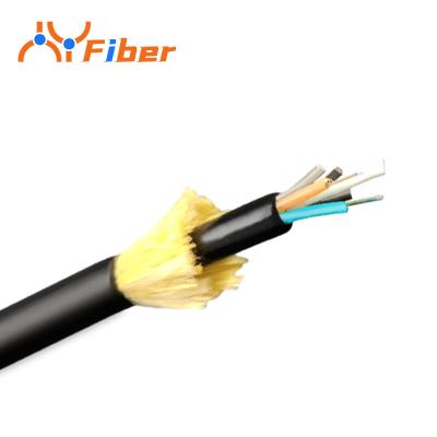 China Double Sheath ADSS Fiber Optic Cable 4 Core 288 Core Overhead Non Metallic for sale