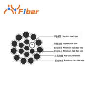 China 24B1 OPGW Fiber Optic Cable 24 Core 36 Core 48 Core 12 Core 50 150 Cross Section Power for sale