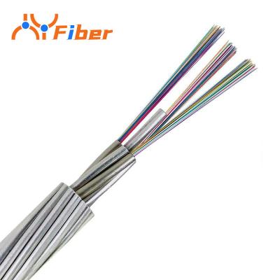 China 24B1 OPGW Fiber Optic Cable 24 Core 36 Core 48 Core 12 Core 50 150 Cross Section Power for sale