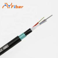 China 4/8/12 Core Non Metallic Reinforced Electrical Cable Buried Double Sheath GYFTA53 for sale