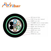 China 4/8/12 Core Non Metallic Reinforced Electrical Cable Buried Double Sheath GYFTA53 for sale