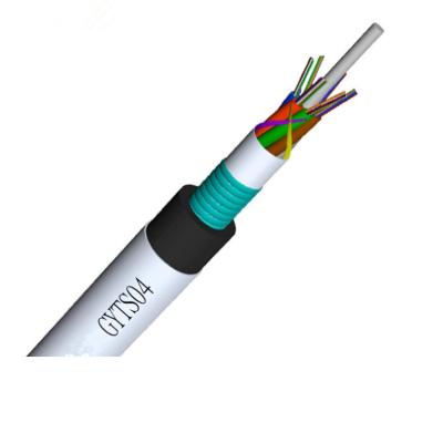 China Duct Aerial Armored 48 Pair Fiber Optic Cable Aluminum Tape Metallic Strength Member for sale