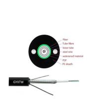 China 12core GYXTW Fiber Optic Cable 4 Core Single Mode Self Supporting Aerial for sale