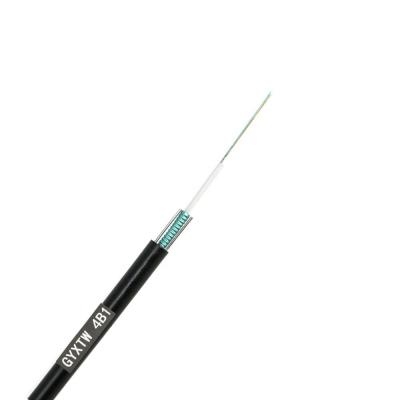 China 12core GYXTW Fiber Optic Cable 4 Core Single Mode Self Supporting Aerial for sale