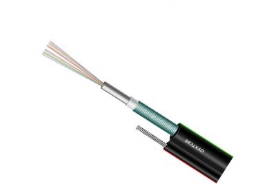 China 24 Core Sub Duct Fiber Optic Cable Steel Armoured 12 Core 48 Core Outer Sheath for sale