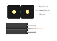 China PSP Flame Retardant Cable Black Sheath 16 Core Fiber Optic Cable for sale
