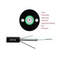 China Communication GYXTW Fiber Optic Cable 2-12 Core Single Steel Wire for sale