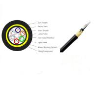 China Outdoor Aerial Flame Retardant Cable , Crush Resistance 36 Core Fiber Optic Cable for sale
