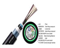 China Ethernet Non Metallic Fiber Optic Cable GYTA53 4 8 12 24 48 96 Core Stranded Pair Loose Tube for sale