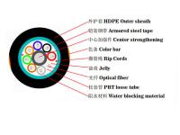 China Network Armored  Fiber Optic Trunk Cable Outdoor Aerial Hydrolysis Resistant for sale