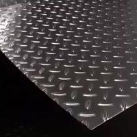China 1mm Checkered Embossed Stainless Steel Sheet 316 SS304 Perforated Plate for sale