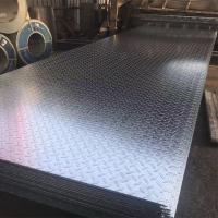 China 1mm Checkered Embossed Stainless Steel Sheet 316 SS304 Perforated Plate for sale