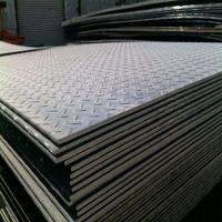 China 1mm Checkered Embossed Stainless Steel Sheet 316 SS304 Perforated Plate for sale