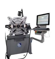 China Automatic CNC Spring Machine with 0.3-2.5MM Wire Size 10 Axes Servo Motors and 1 Year Warranty for sale