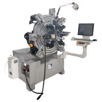 China CNC Spring Machine with 10 Axes Servo Motors 1.0-4.0MM Wire Size and 0-60 RPM Cam Revolution Speed for sale
