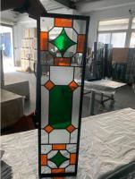 China Colored Door Glass Inserts For Sightlight Door And Transom for sale