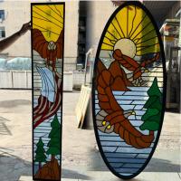 China Customized Front Door Glass Panel With Wrought Iron Design – Made For American Entry Doors for sale