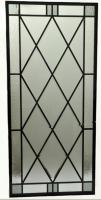 China 12MM 400 X300MM Wrought Iron Door Window Inserts Stained Glass CAD Drawing for sale