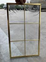 China 1MM Antique Antique Leaded Stained Cabinet Leaded Glass Windows 5cm CAD Design for sale