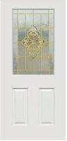 China Oval 5mm Stained Glass Bevel Kits Decorative Iron Panel Brass Caming for sale