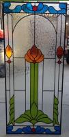 China 25.4mm 5MM Coloured Stained Leaded Glass For Leadlighting Zinc Patina for sale