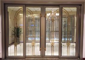 China Decorative Door Leaded Glass For Sliding Doors Exported American And Canada for sale