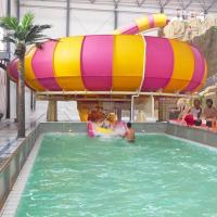 China Large Fiberglass Water Slide 13.5m Height 240 Guests/Hour Capacity for Amusement Parks | LANCHAO-WS16 Model for sale