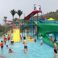 China Custom Weather Proof Outdoor Water Play Park Equipment 25m×23m×12m with 45KW Power and 500kg Capacity for sale