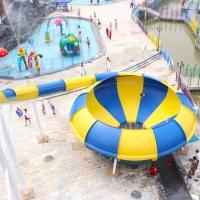 China Big Fiberglass Bowl Slide for Water Parks - 10m Height, 120 Guests/Hour Capacity, Customizable Dimensions for sale