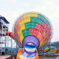 China Super Trumpet Water Slide Equipment - 14.5m Height, 360 Guests/Hour Capacity for Aqua Parks for sale