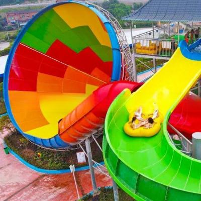 China Fiberglass Tornado Waterslide for Adults - 14.5m Height, 360 Guests/Hour Capacity, 97KW Power for sale