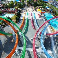 China Fiberglass Aqualoop Body Water Slide for Amusement Park for sale