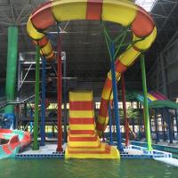 China Large Aqua Park Equipment Fiberglass Water Slide (2 Players) for sale
