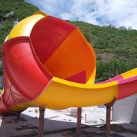 China 360 Guests/Hr Children Water Slide Trumpet Fibreglass Water Slides for sale