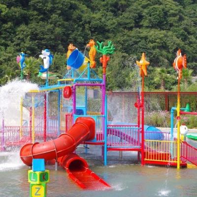 China Anti-Static Water Playground Equipment with 4 Slides - 18m x 16m x 8m Dimensions for Park Resorts for sale