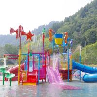 China Anti-Static Water Playground Equipment with 4 Slides - 18m x 16m x 8m Dimensions for Park Resorts for sale