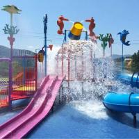 China ISO9001 Certified Outdoor Splash Park Equipment with 18m×16m×8m Dimensions and 500kg Capacity for sale
