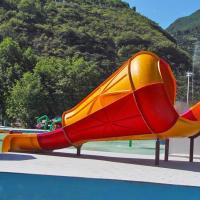 China Small Speaker Type Aqua Park Slide Tornado Pool Slide International Standard for sale