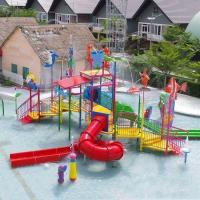 China Ocean Kids Splash Water Playground House 18m x 16m x 8m with 11KW Power and 500kg Capacity for Amusement Parks for sale