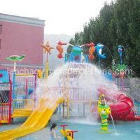 China Fade Resistant Splash Water Playground with Tipping Bucket - 18m×16m×8m Size, 11KW Power, Hot-Dip Galvanized Structure for sale