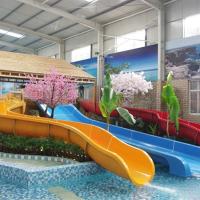 China Large Capacity Amusement Park Water Slide Hotel Water Slide Wear Resistance for sale