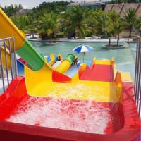 China 28m Family Fun Water Slide with 1.8m Width and 500kg Capacity - Customizable Fiberglass Amusement Park Slide for sale