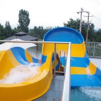 China Commercial Fiberglass Water Slide 1.9m Height 11KW Power 360 Guests/Hour Capacity for Amusement Parks for sale