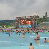 China UV Proof Artificial Blower Swim Wave Pool Equipment 45kW Power 0.3-1.2m Wave Height for Water Parks for sale