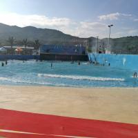 China UV Proof Artificial Blower Swim Wave Pool Equipment 45kW Power 0.3-1.2m Wave Height for Water Parks for sale