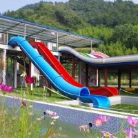 China Fiberglass Water Slide 120-180 Guests/Hr Capacity 30KW Power 4-8m Height for Amusement Parks for sale