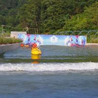 China Pneumatic Artificial Wave Pool Equipment 10ft with 45kW Power and 500-700m² Waving Area for Aqua Parks for sale