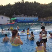 China LANCHAO-WP02 Eco-Friendly Wave Pool Machine 45kW Power 500-700m² Coverage Area for Amusement Parks for sale