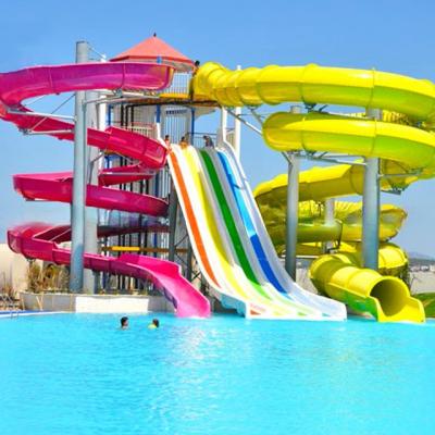 China Height  4m 8m Rafting Water Slide Rainbow Water Slide Environmental Friendly for sale