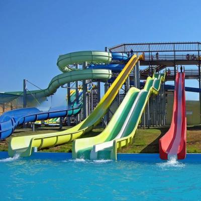 China Customization Freefall Water Slide Double Lane Water Slide For Theme Aqua Park for sale